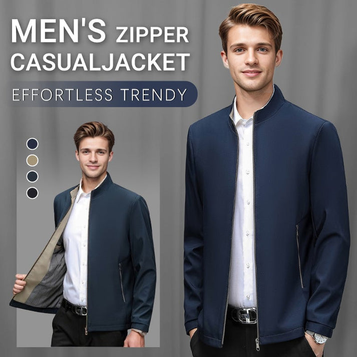 Fall New Arrivals Men's Standing Collar Zipper Casual Jacket – ffmetro