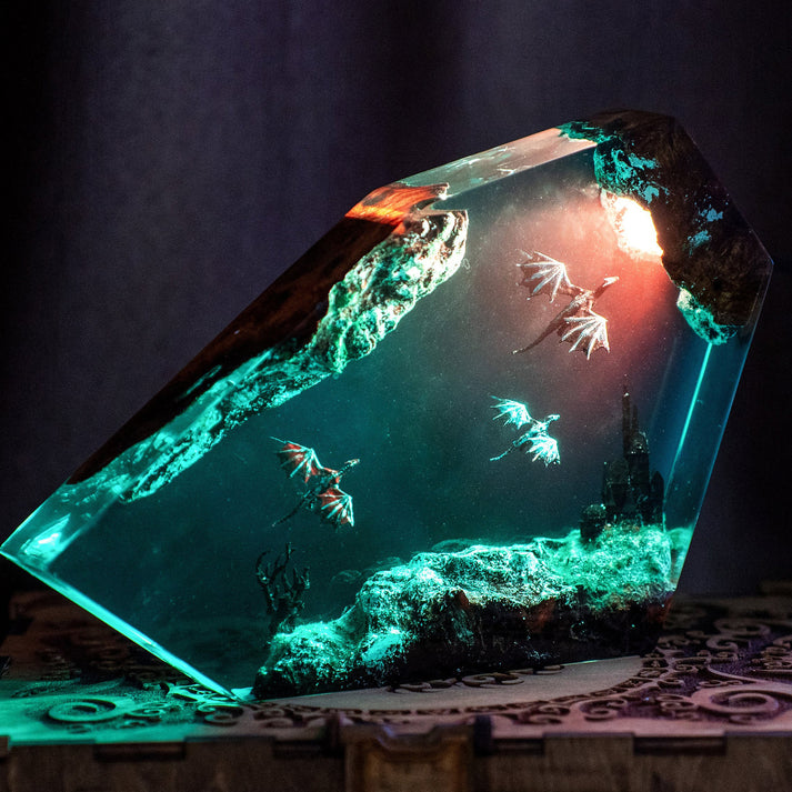 Resin 3D Dragon Lighting Night Light – ffmetro
