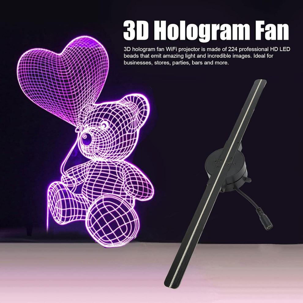 🎄3D Hologram LED Fan Projector Hot Sale 60% OFF & Free shipping – ffmetro