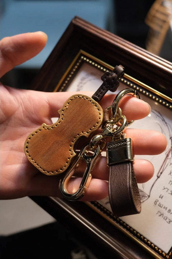 Crafted Leather Violin & Cello Keychain🎻 – ffmetro