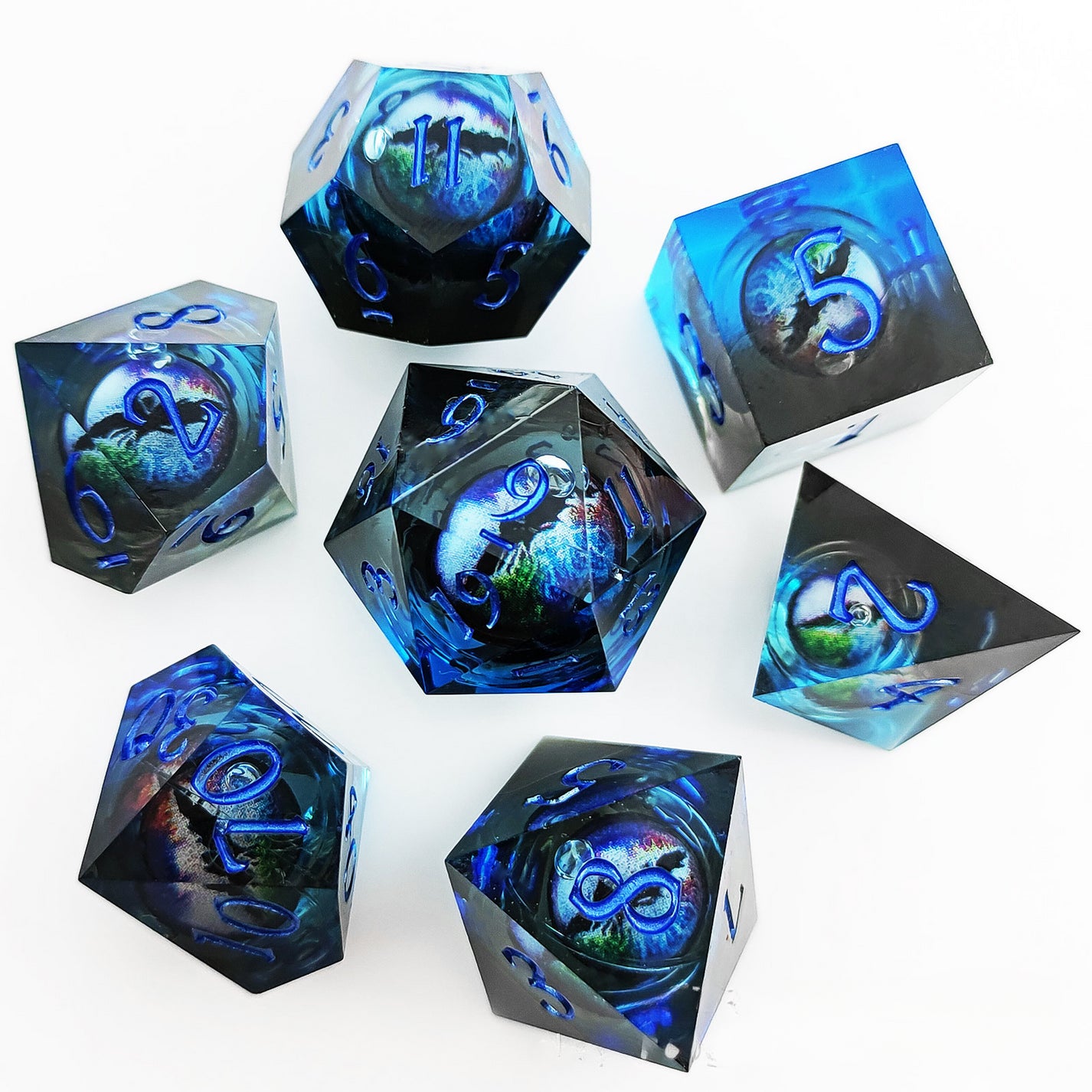 Cthulhu two-color dragon eye movable DND dice – ffmetro