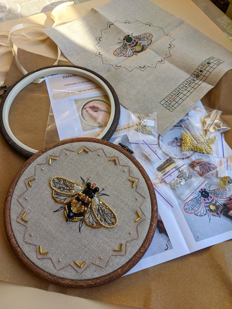 Insect Bead Embroidery DIY Craft Kit – ffmetro
