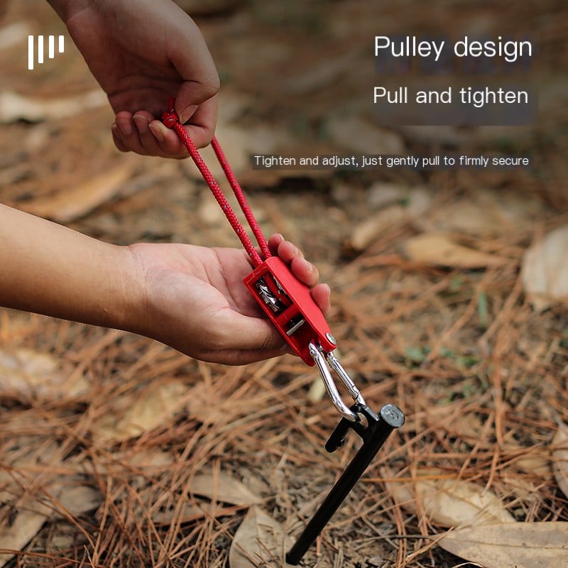 Portable Adjustable Fix Tent High Strength Fast Release Pulley Camping ...