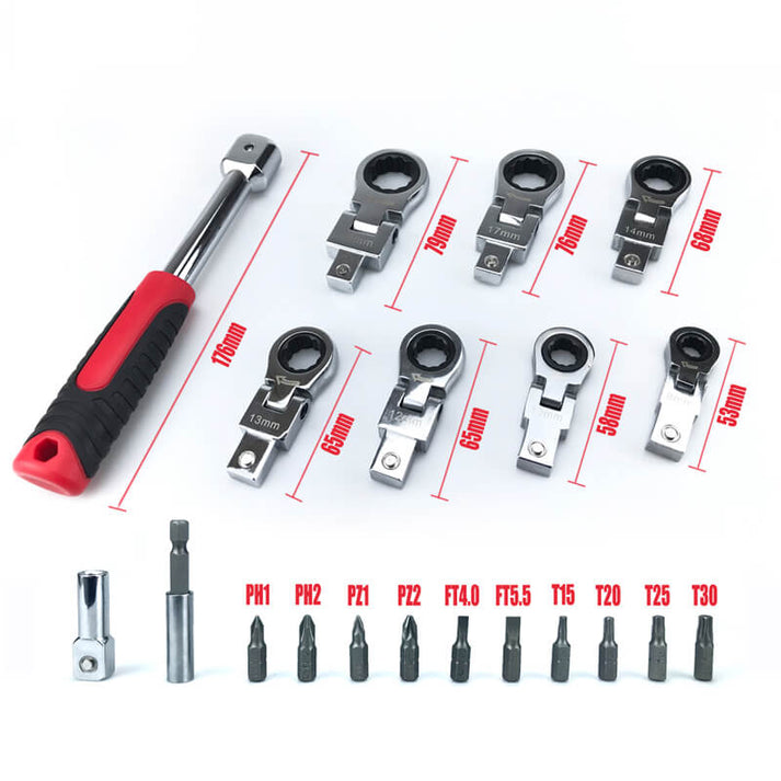 20-piece ratchet wrench with box – ffmetro