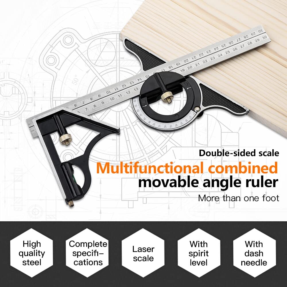 Multifunctional Combination of Movable Angle Ruler Set – ffmetro