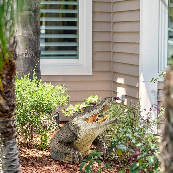 Garden Swamp Gator Statue – ffmetro