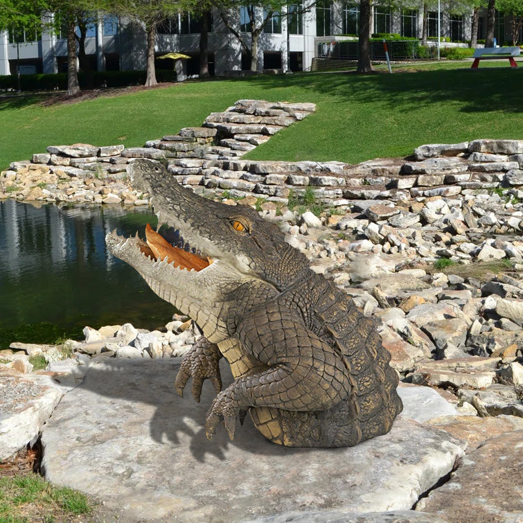 Garden Swamp Gator Statue – ffmetro