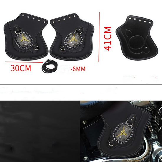 Universal Motorcycle Leather Side Saddle Heat Shield Deflector – ffmetro
