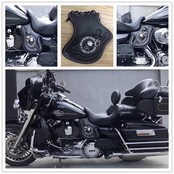 Universal Motorcycle Leather Side Saddle Heat Shield Deflector – ffmetro