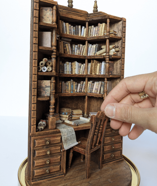 🔖"The bay library" Miniature Bookcase – ffmetro