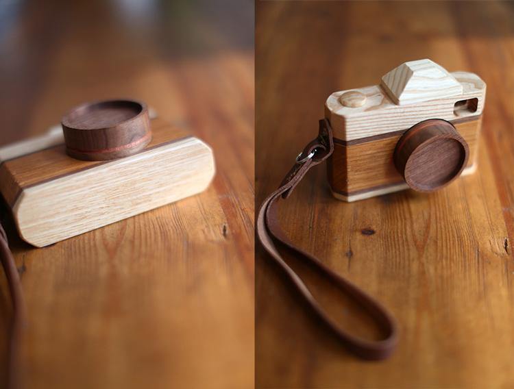 Wooden Camera Handcrafted Wood Retro Camera Décor Gifts-DC – ffmetro
